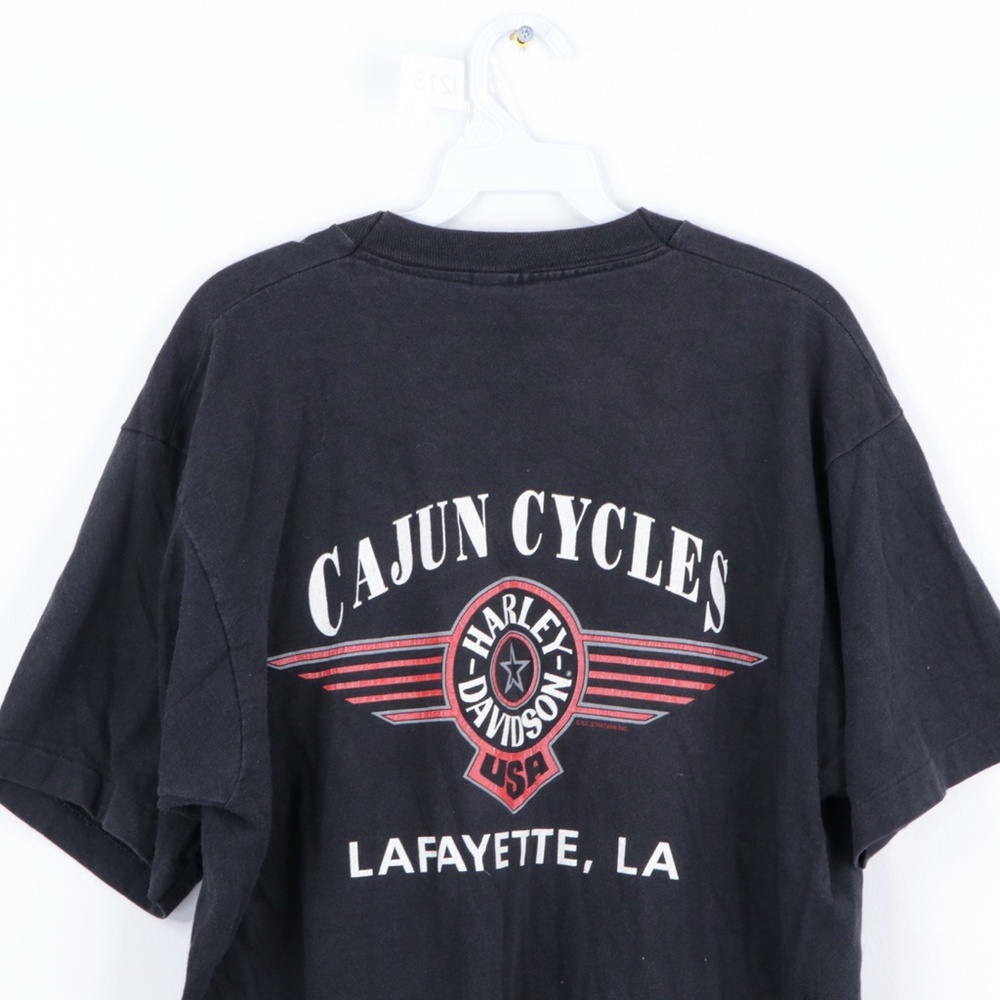 90s Harley Davidson Mens Large Knucklehead T Shirt - Gem